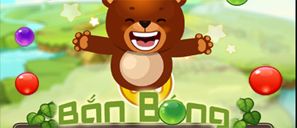Game Gấu con bắn bóng - Bubble Shooter - Game Vui