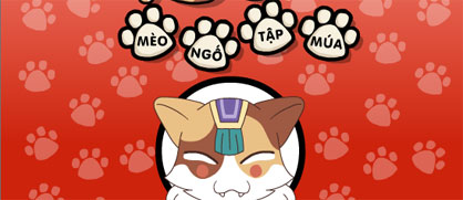 Game Mèo Ngố tập múa - Game Vui