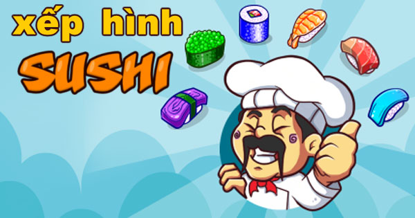 Game Xếp hình Sushi - Sushi Switch & Drop - Game Vui