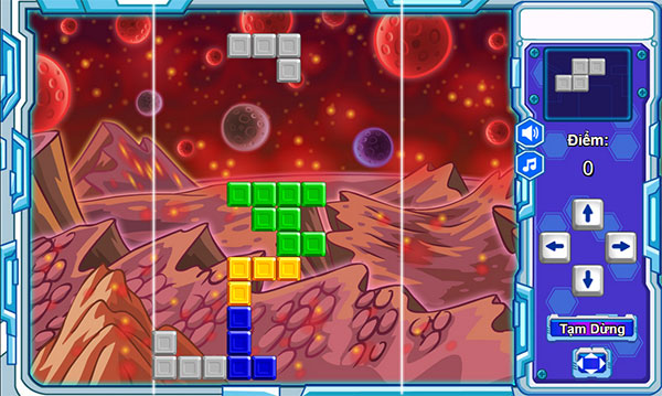 Game Xếp gạch Online - Spacetris - Game Vui