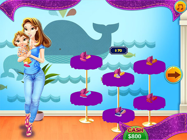 Game Bà bầu mua sắm - Mommy Princess Go Shopping - Game Vui