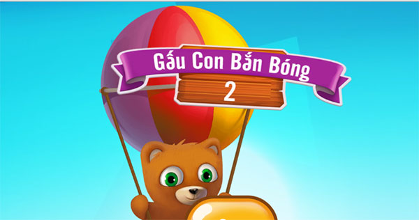 Game Gấu con bắn bóng 2 - Bubble Shooter Saga - Game Vui