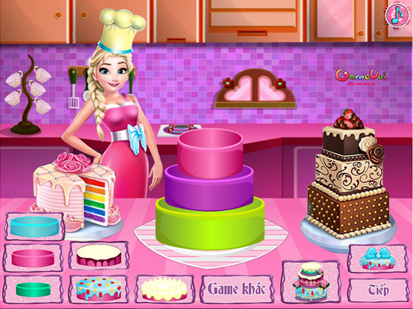 Game Trang Trí Bánh Cưới 3 Princess Wedding Cake Game Vui