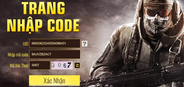 Giftcode tân thủ game Call of Duty Mobile VN và cách nhập mã