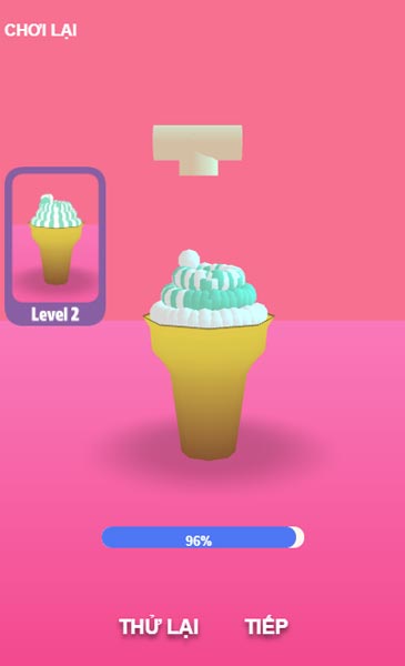 Game Tự làm kem ốc quế - Game Vui