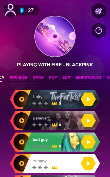 Game Tiles Hop - Game Vui