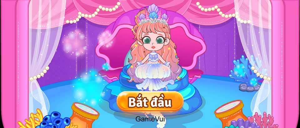 Game Nàng tiên cá lấp lánh - Game Vui