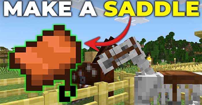 Minecraft: Cách làm yên ngựa - GameVui.vn