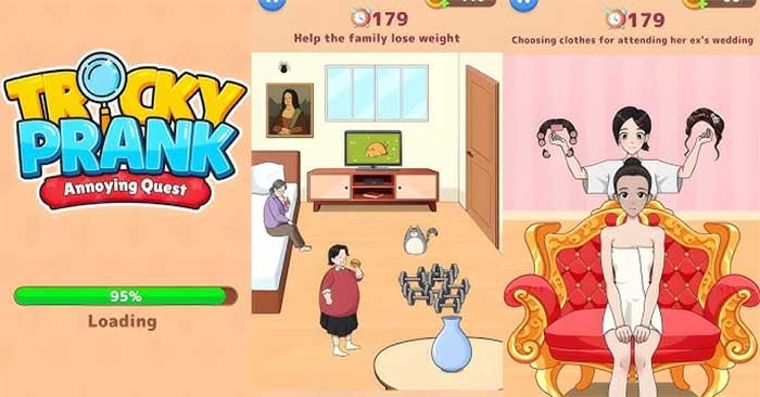 Gợi ý giải đố game Tricky Prank: Annoying Quest - GameVui.vn
