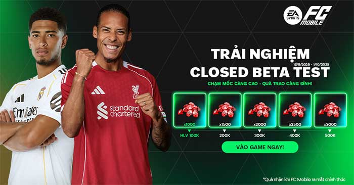Cách trải nghiệm Closed Beta Test FC Mobile Việt Nam - GameVui.vn